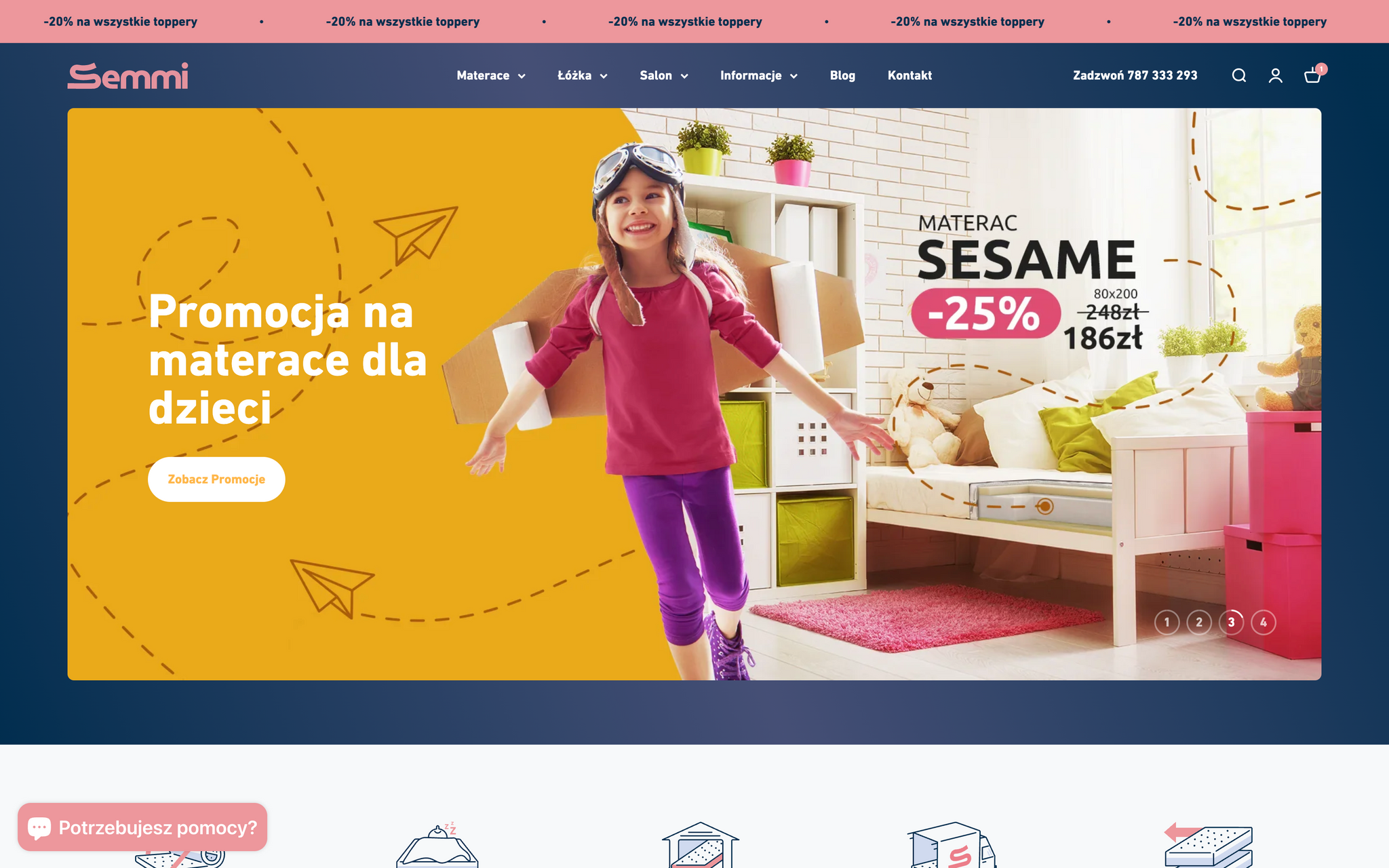 Semmi - materace i łóżka